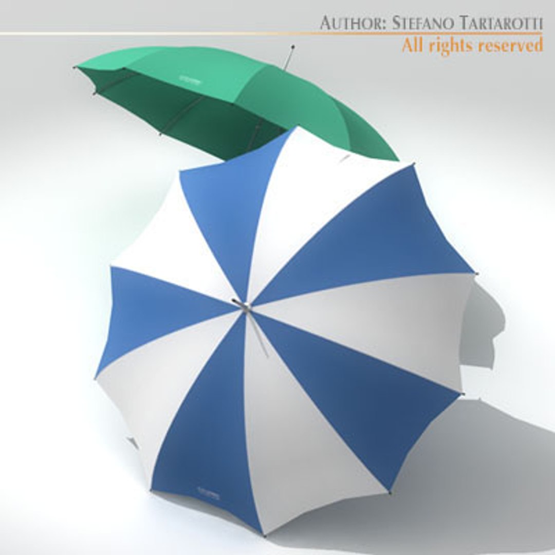 3d Umbrellas Model