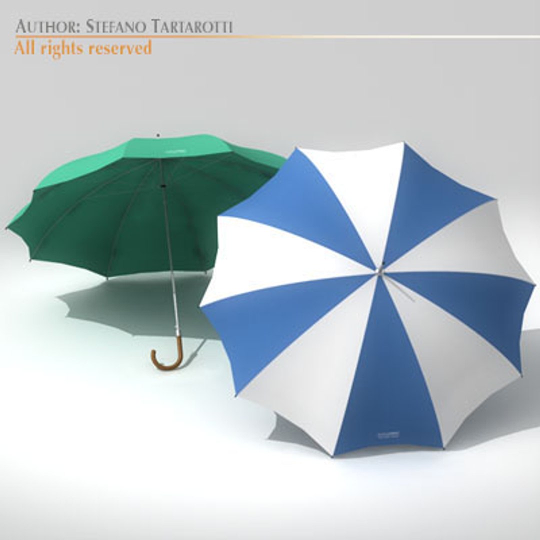3d Umbrellas Model