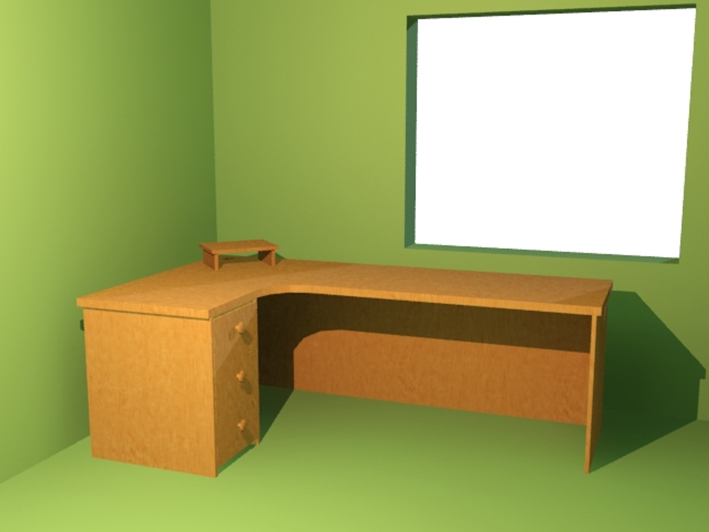 3d 3ds computer desk