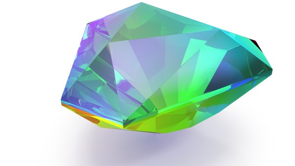 3D Shield Step Cut Mystic Topaz model - TurboSquid 1857035