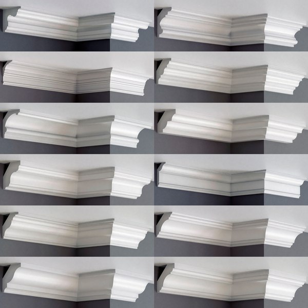 Linear cornice 45 pieces 3D model - TurboSquid 1413423