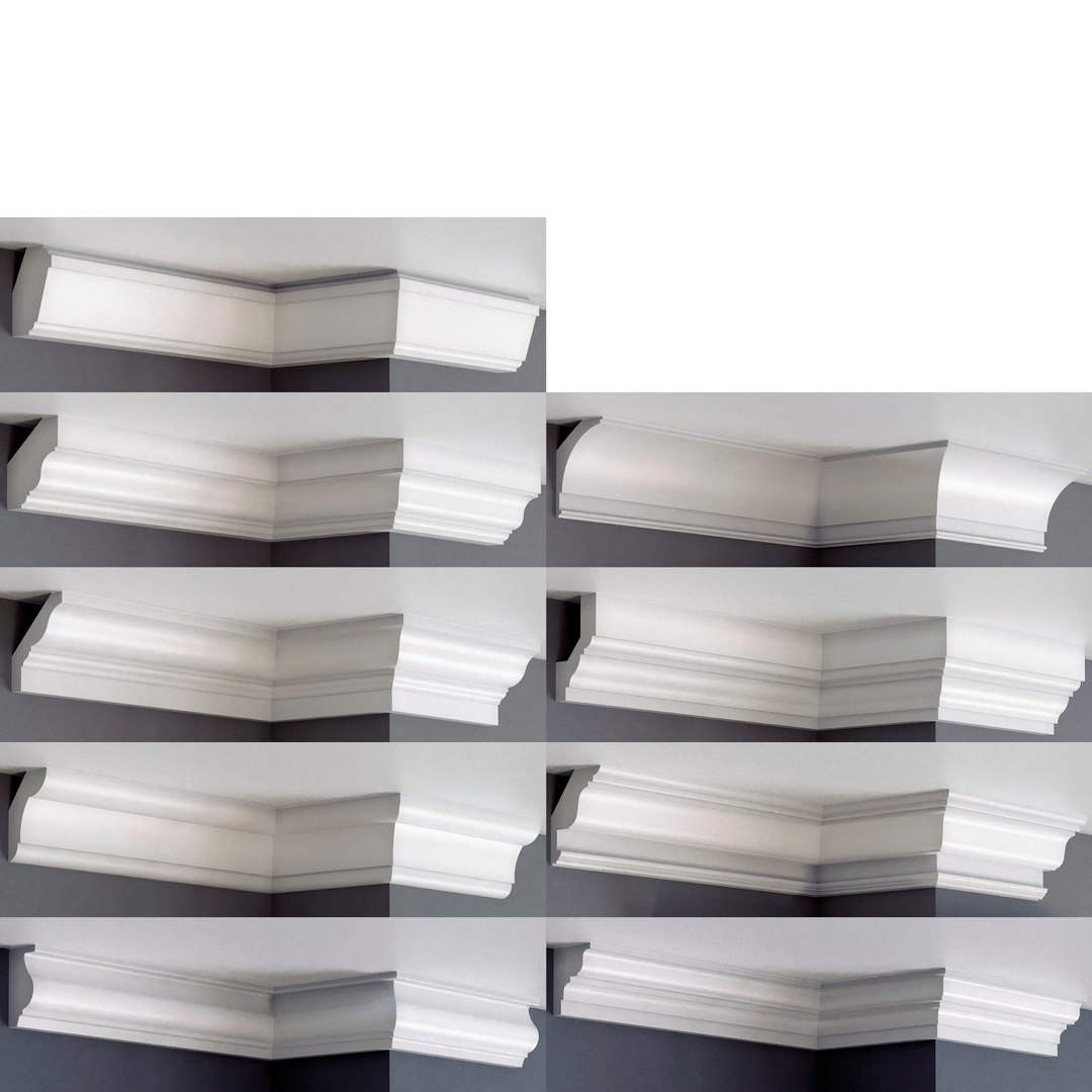 Linear Cornice 45 Pieces 3D Model - TurboSquid 1413423