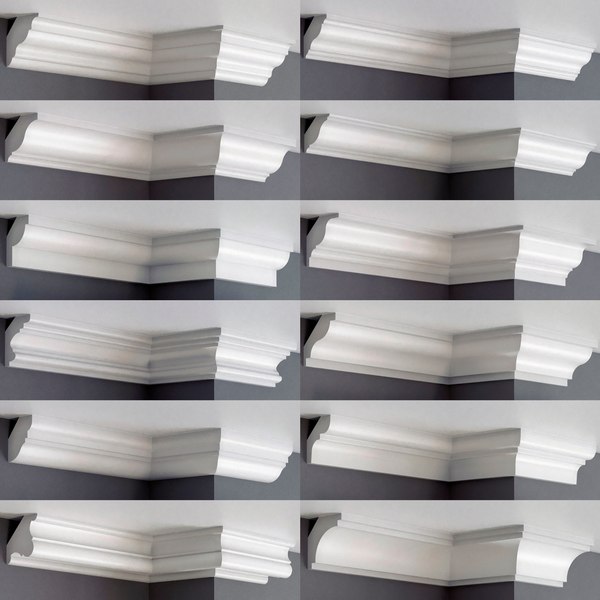 Linear cornice 45 pieces 3D model - TurboSquid 1413423