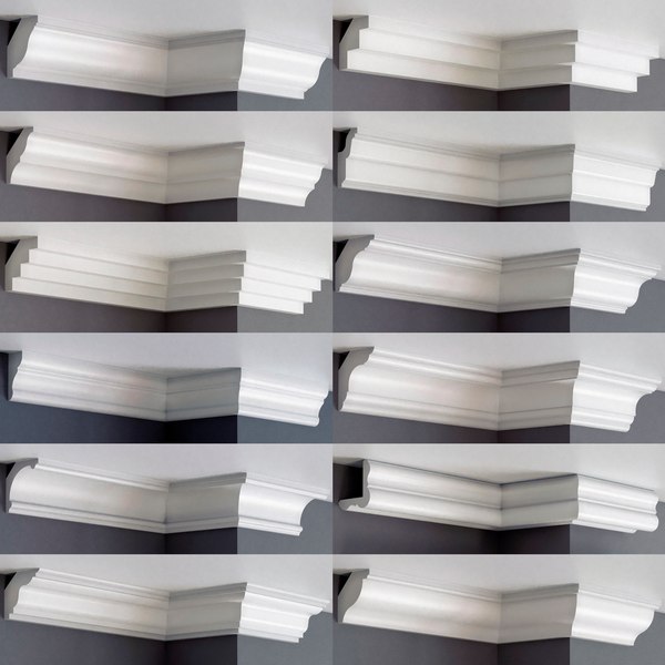 Linear cornice 45 pieces 3D model - TurboSquid 1413423