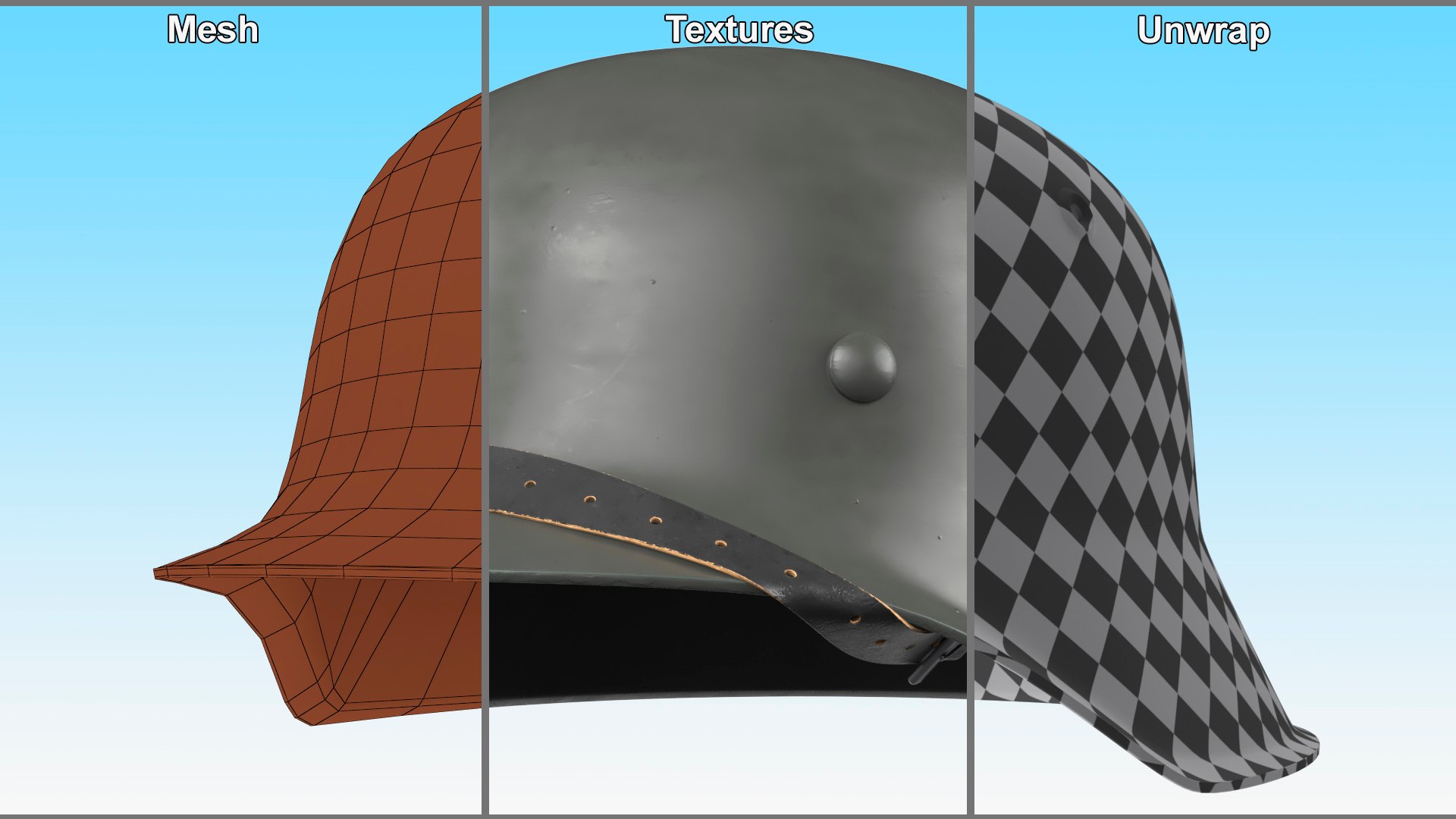 3D Wermacht M42 German Helmet World War II Model - TurboSquid 2381821