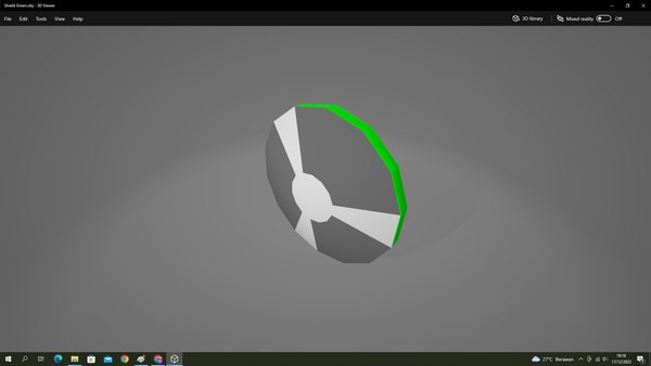 3D model Shield Armour Green - TurboSquid 2001887