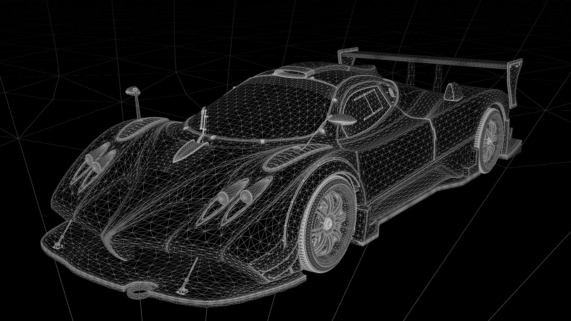 3D Model PAGANI ZONDA R - TurboSquid 2192151