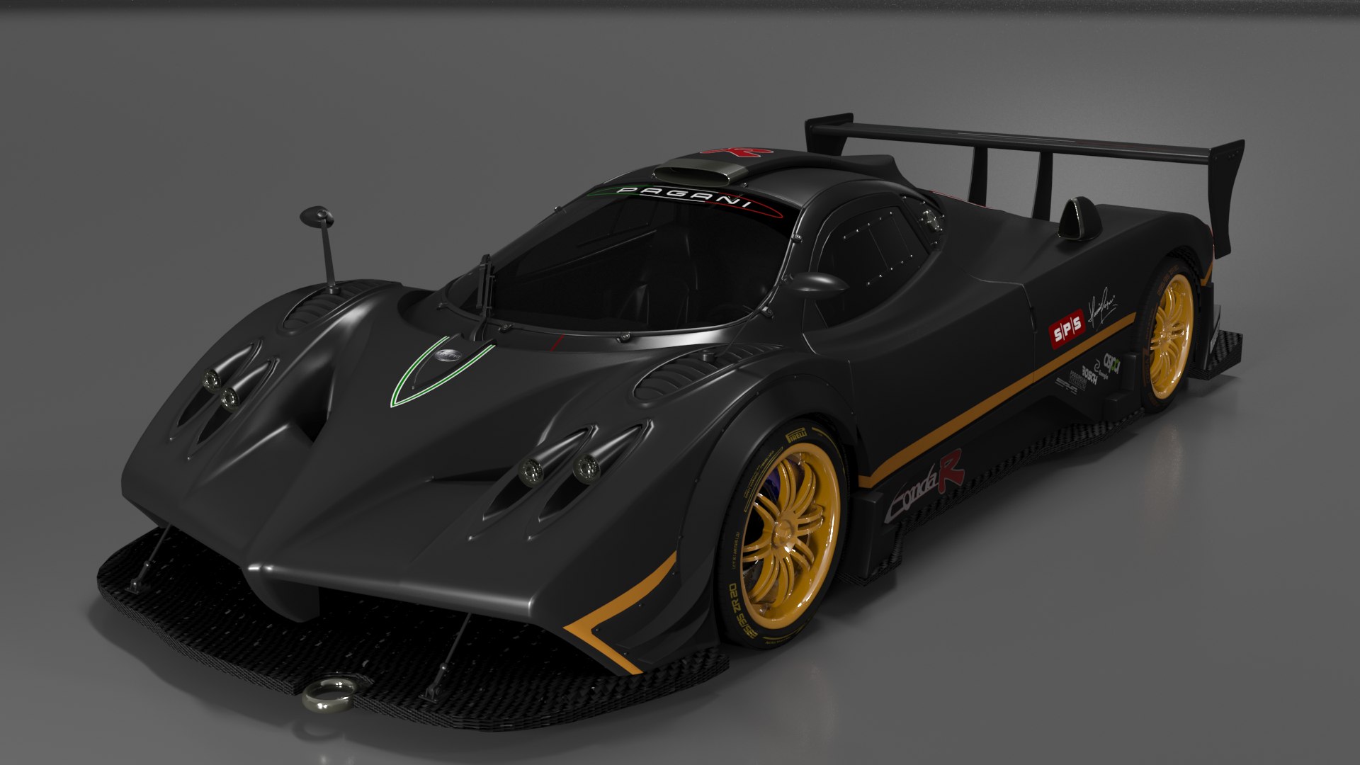 3D Model PAGANI ZONDA R - TurboSquid 2192151