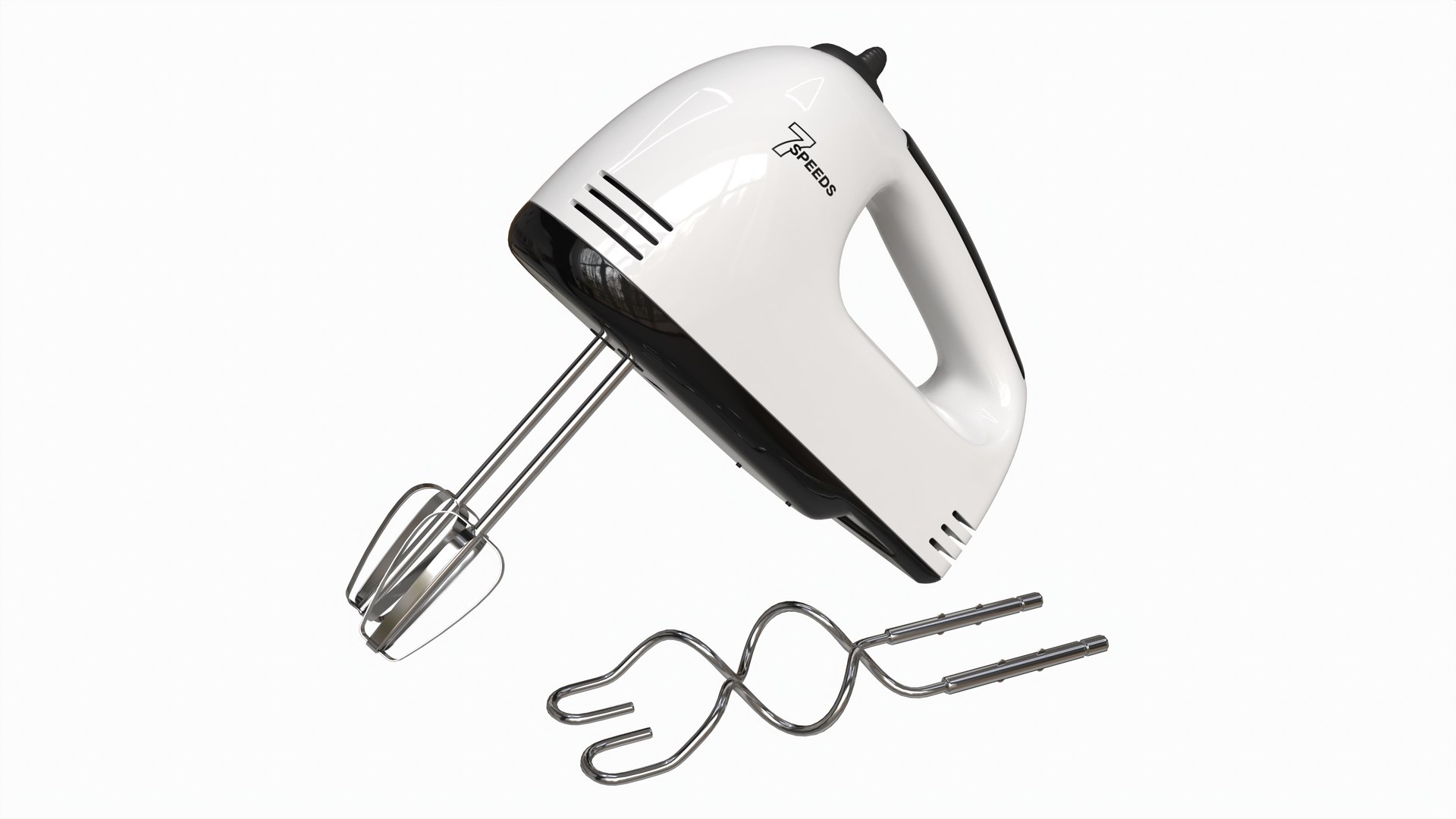 Electric Hand Mixer 7-speed 3D Model - TurboSquid 2142470