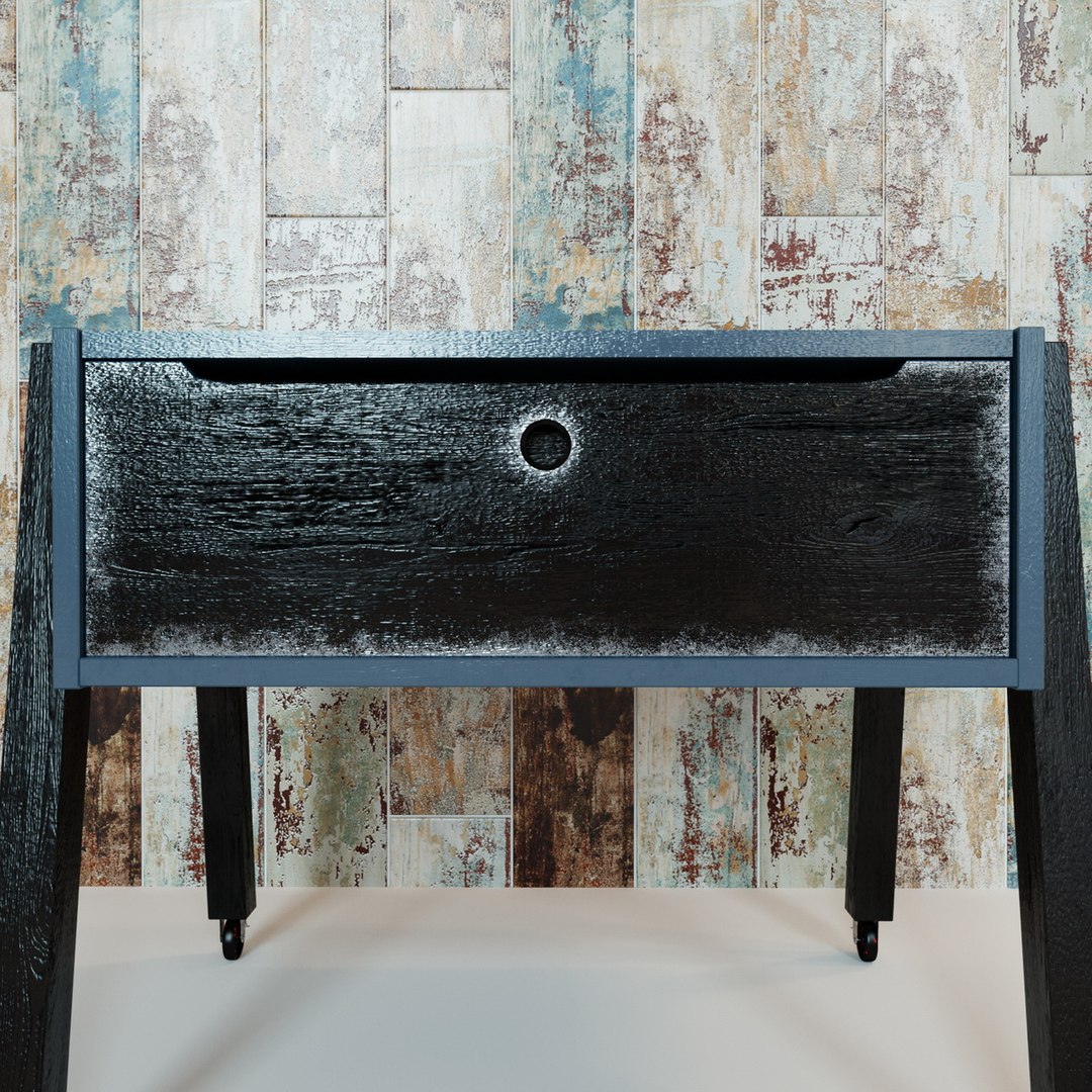 table raised worktop vox 3d model