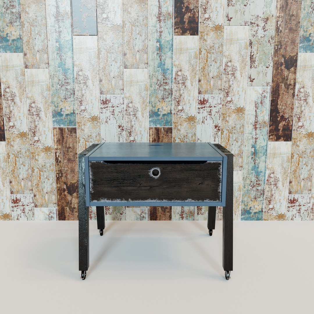 Table Raised Worktop Vox 3d Model