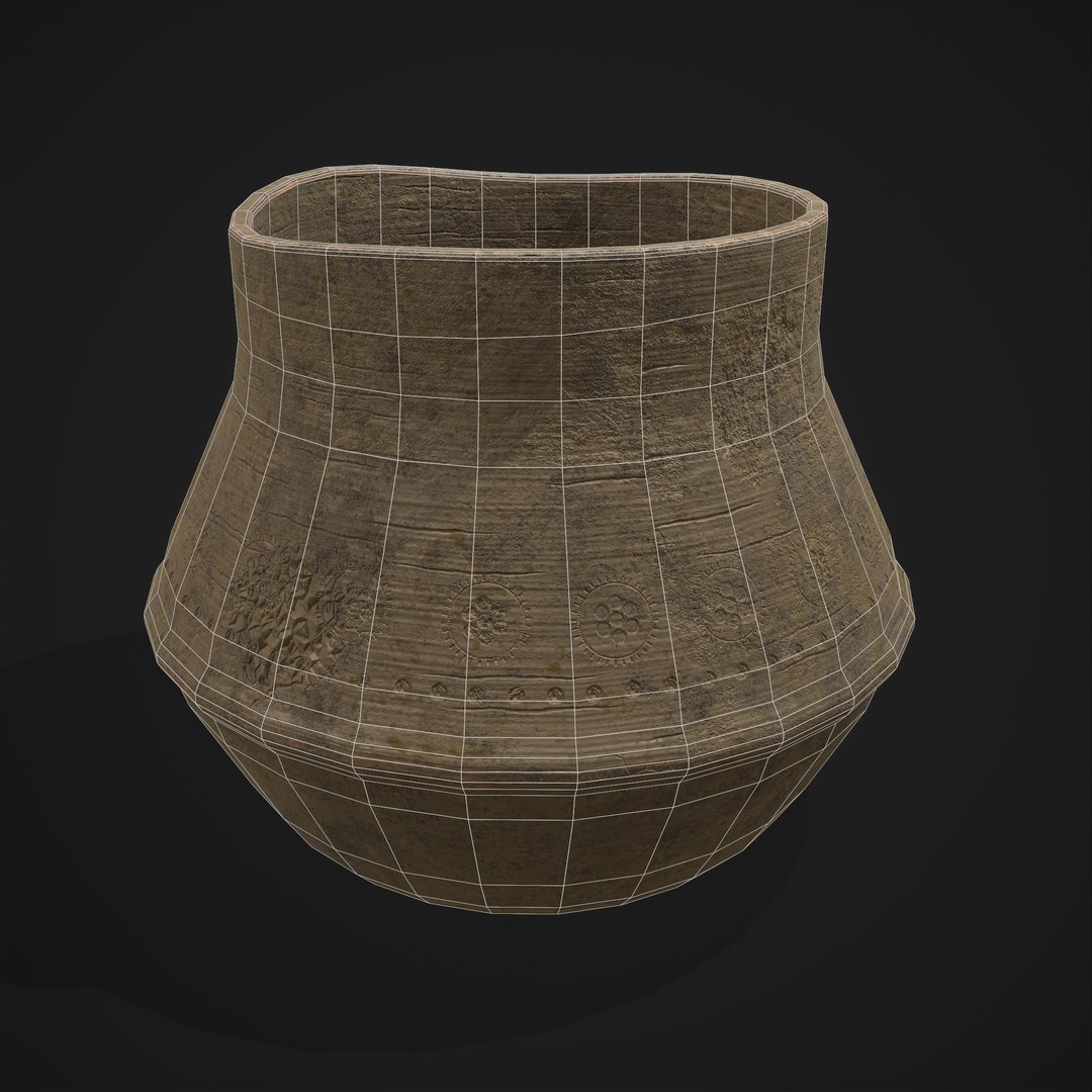 Ornate Clay Cup model - TurboSquid 1824603