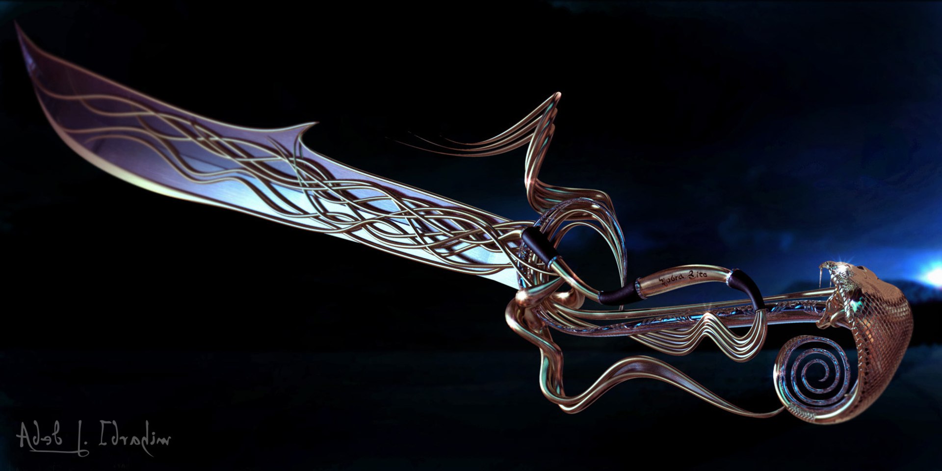 3d model cobra sword