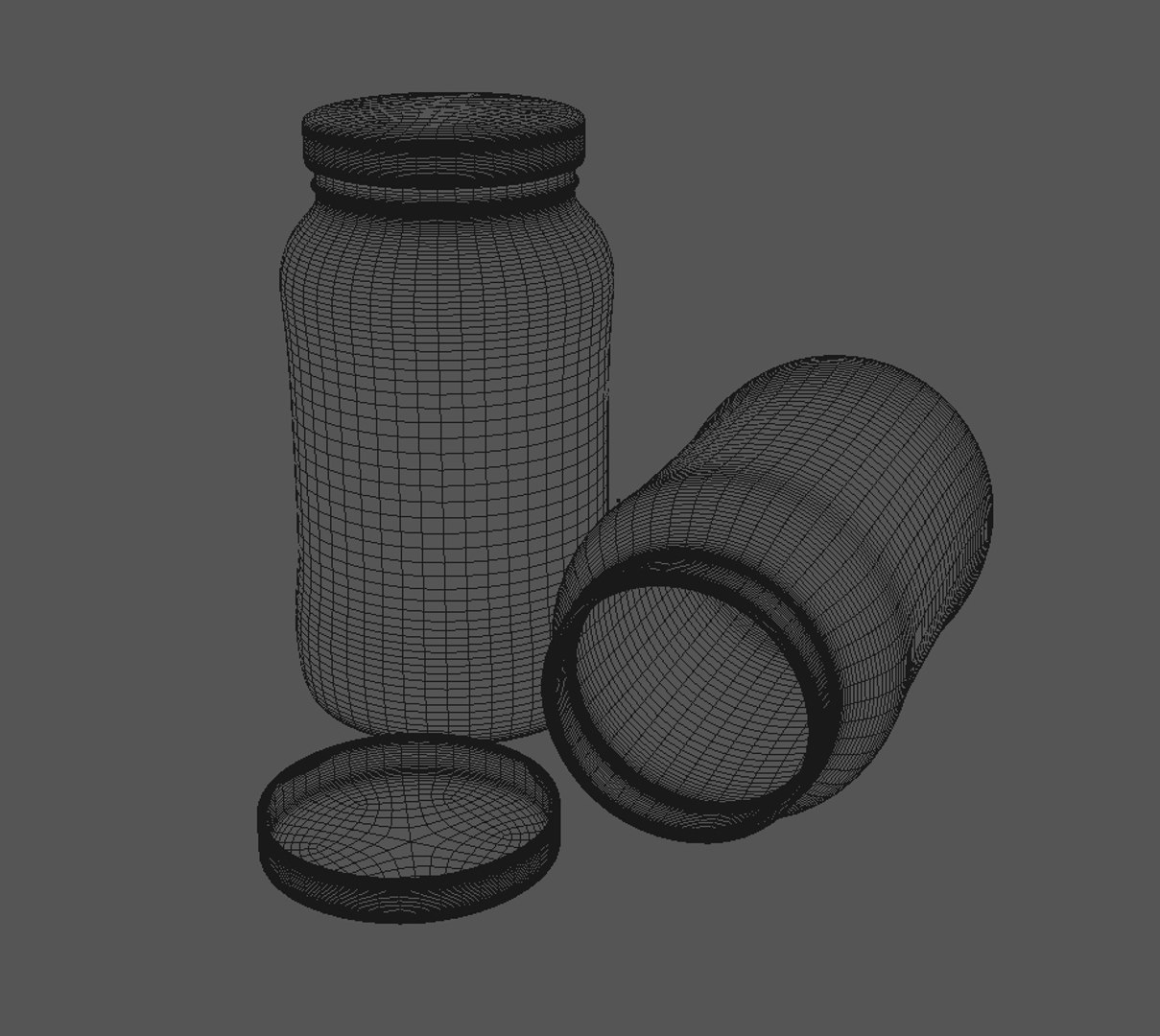 jam jar 3d model