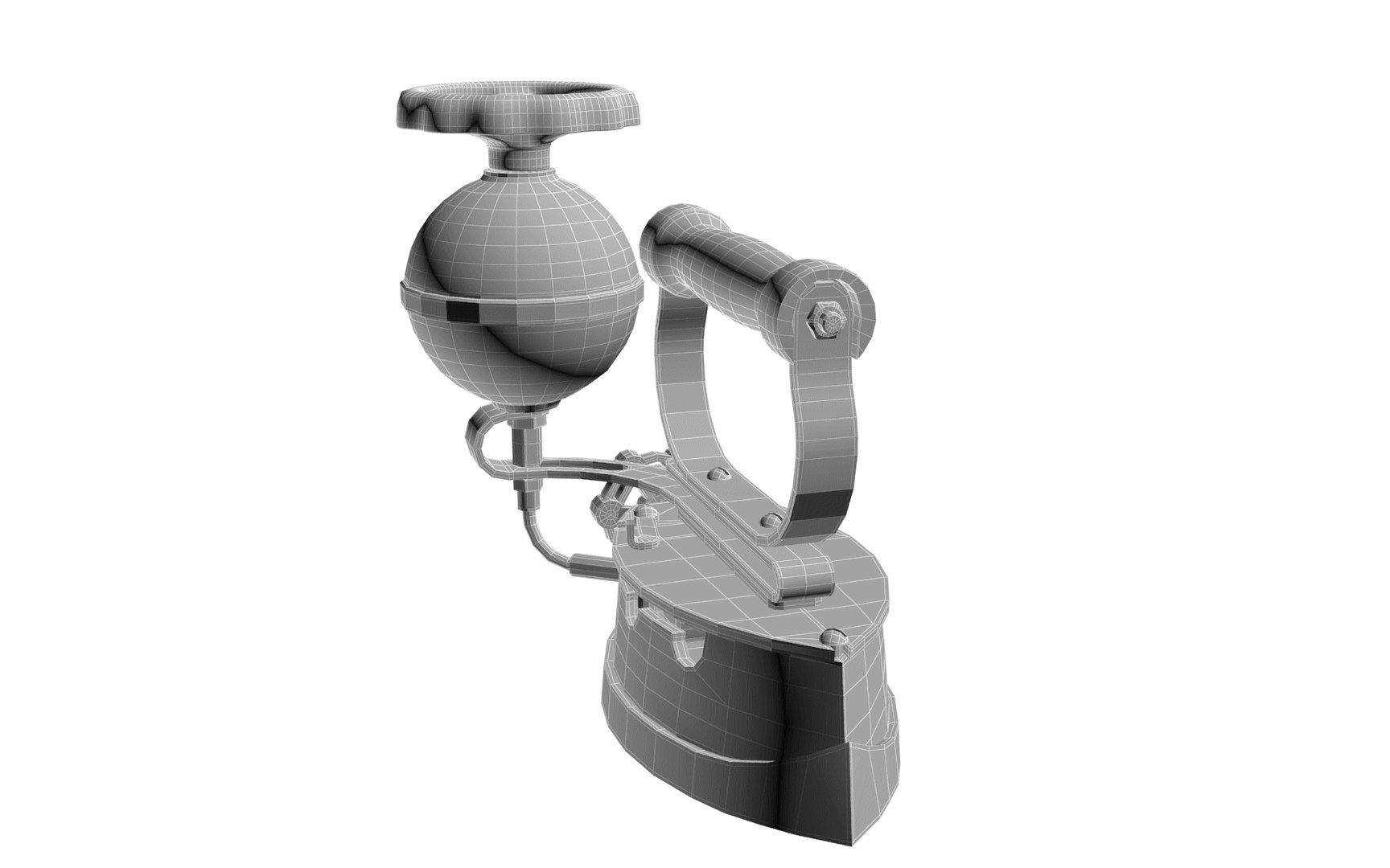 Antique Sad Iron Hydrocarbon 3D - TurboSquid 1937431