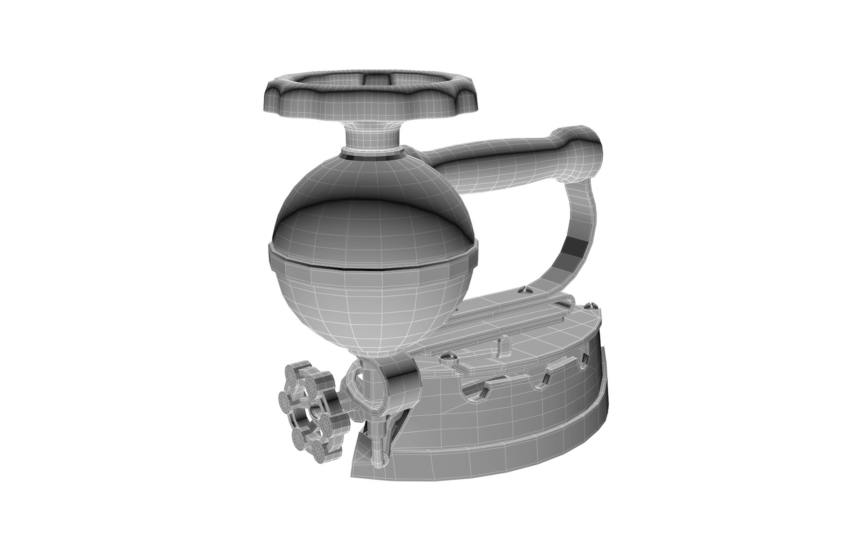 Antique Sad Iron Hydrocarbon 3D - TurboSquid 1937431