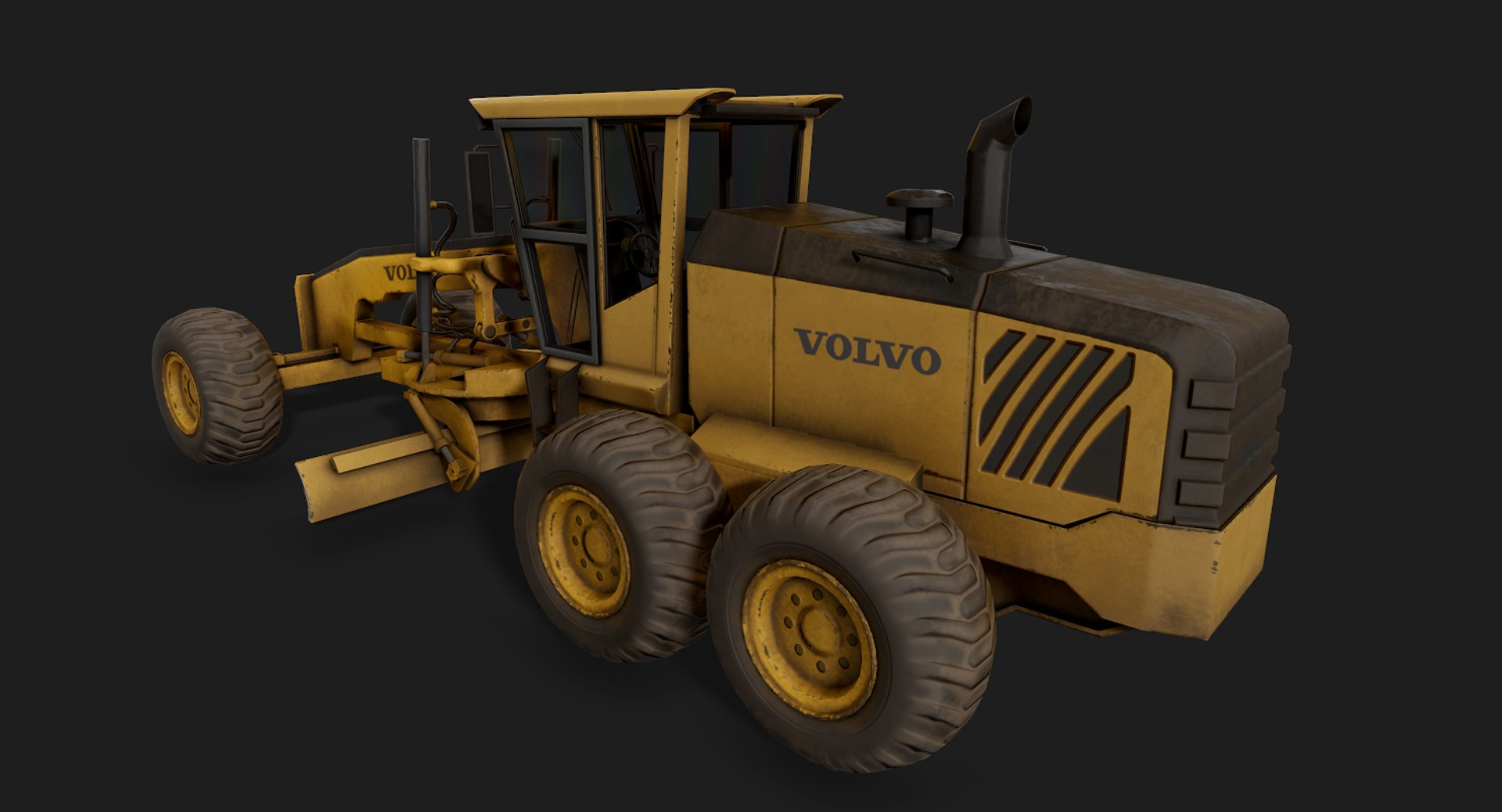 Realistic Road Grader G940 3D Model - TurboSquid 1303142