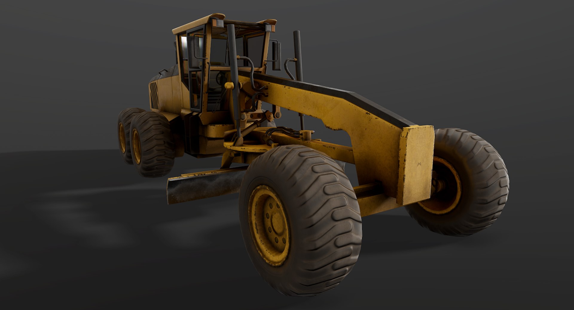 Realistic Road Grader G940 3D Model - TurboSquid 1303142