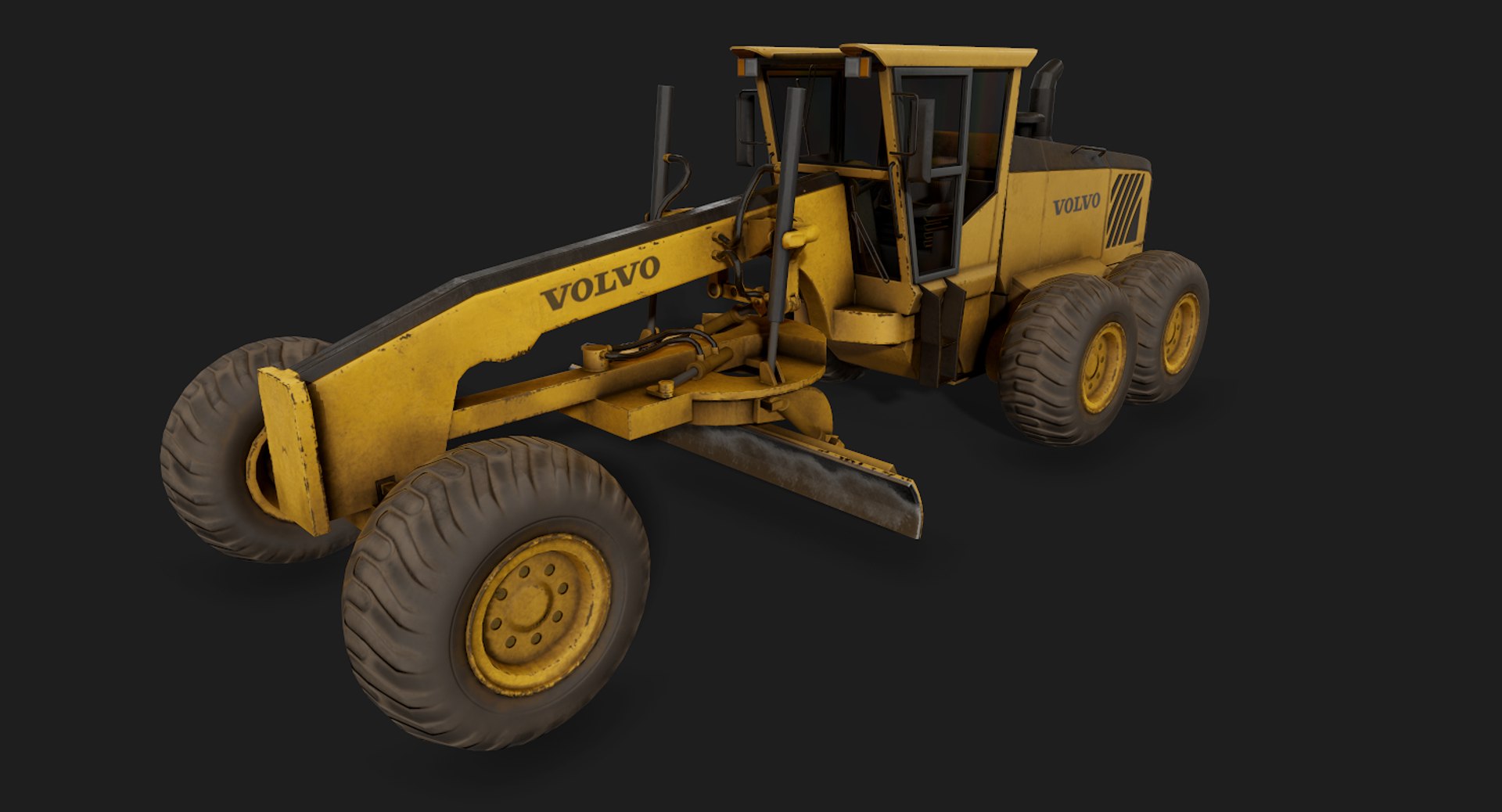 Realistic Road Grader G940 3D Model - TurboSquid 1303142