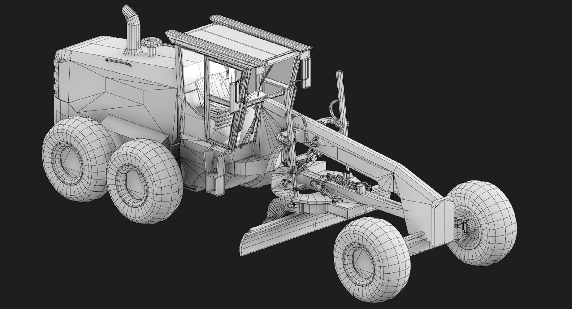 Realistic Road Grader G940 3D Model - TurboSquid 1303142