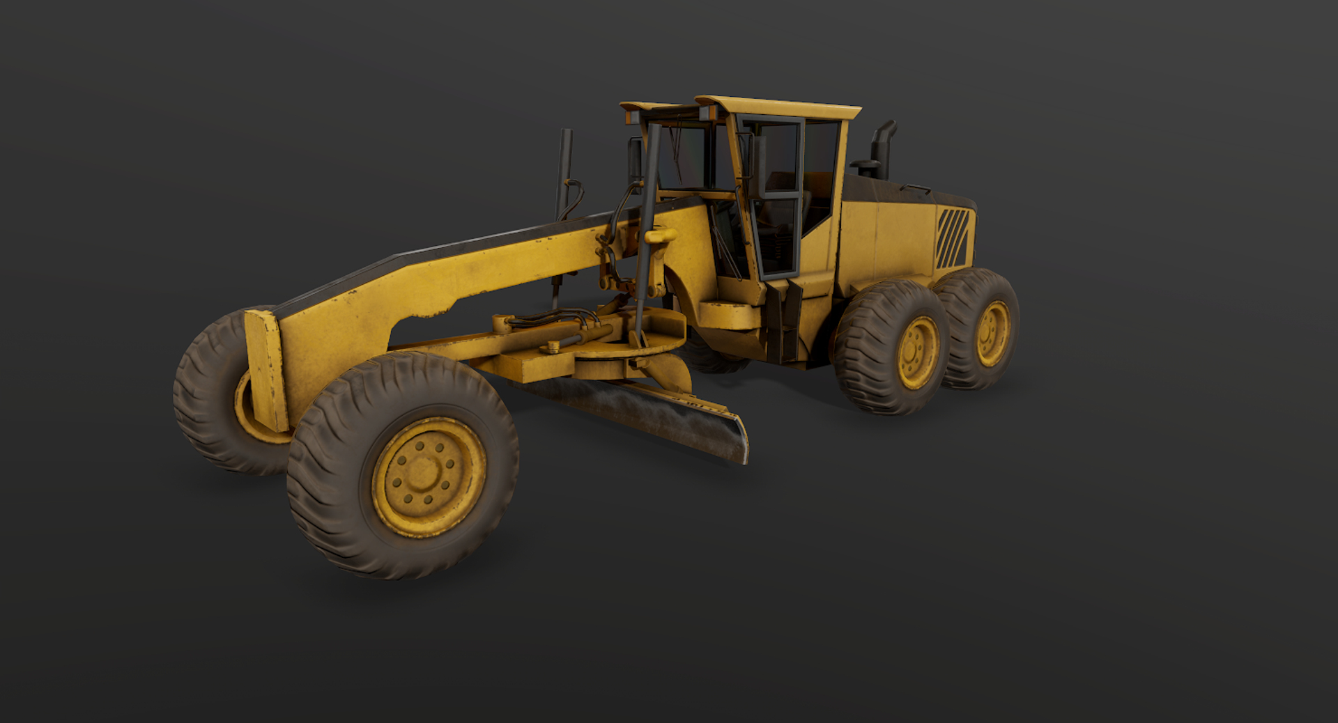 Realistic Road Grader G940 3D Model - TurboSquid 1303142