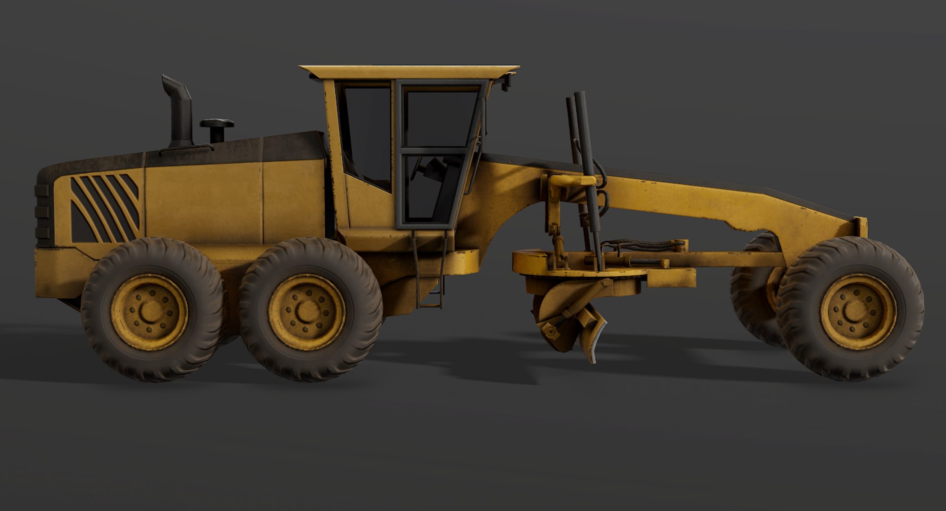 Realistic Road Grader G940 3D Model - TurboSquid 1303142