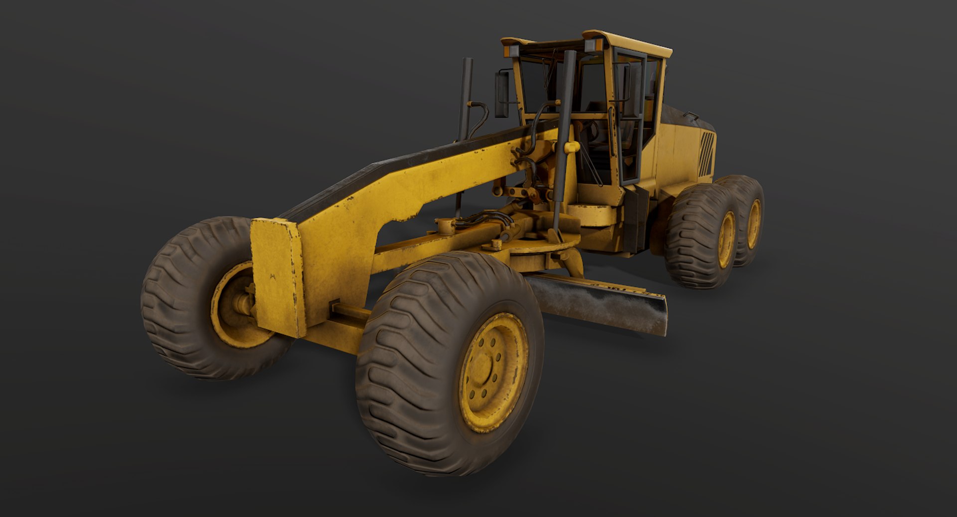 Realistic Road Grader G940 3D Model - TurboSquid 1303142