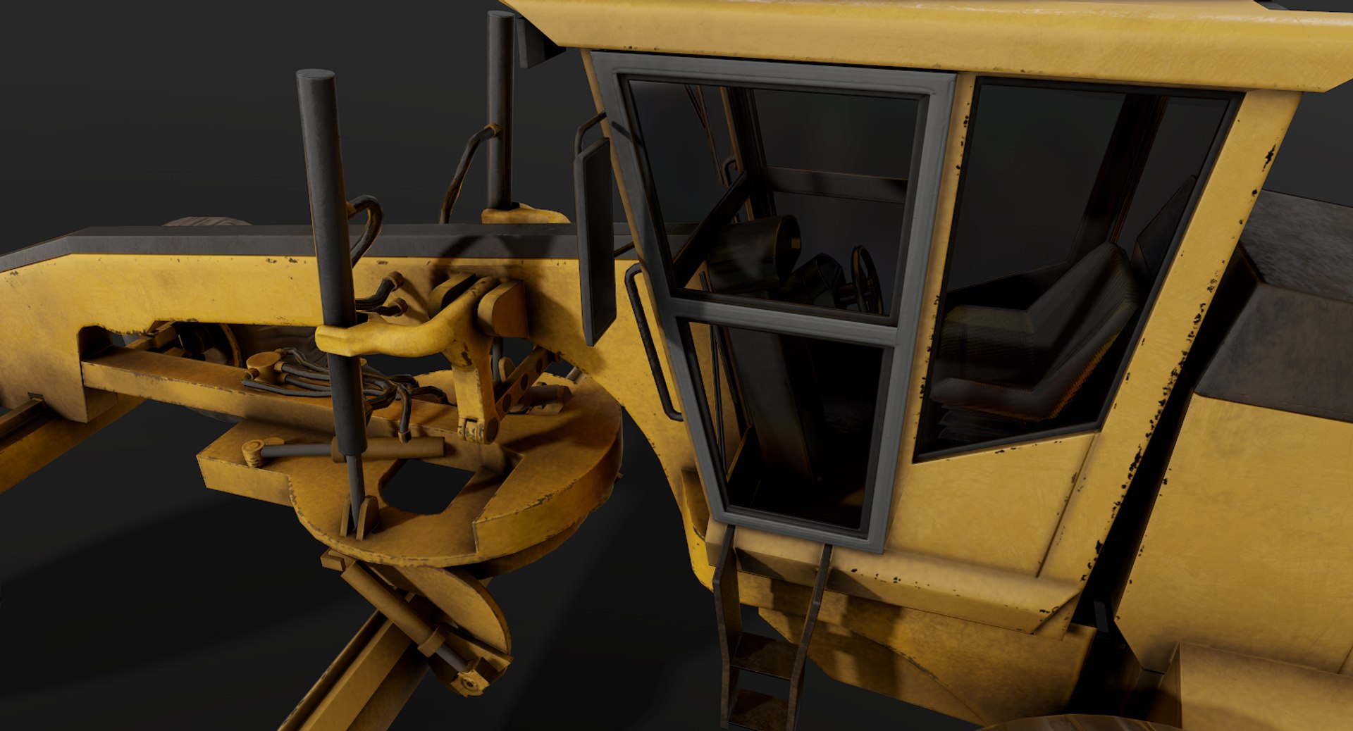 Realistic Road Grader G940 3D Model - TurboSquid 1303142