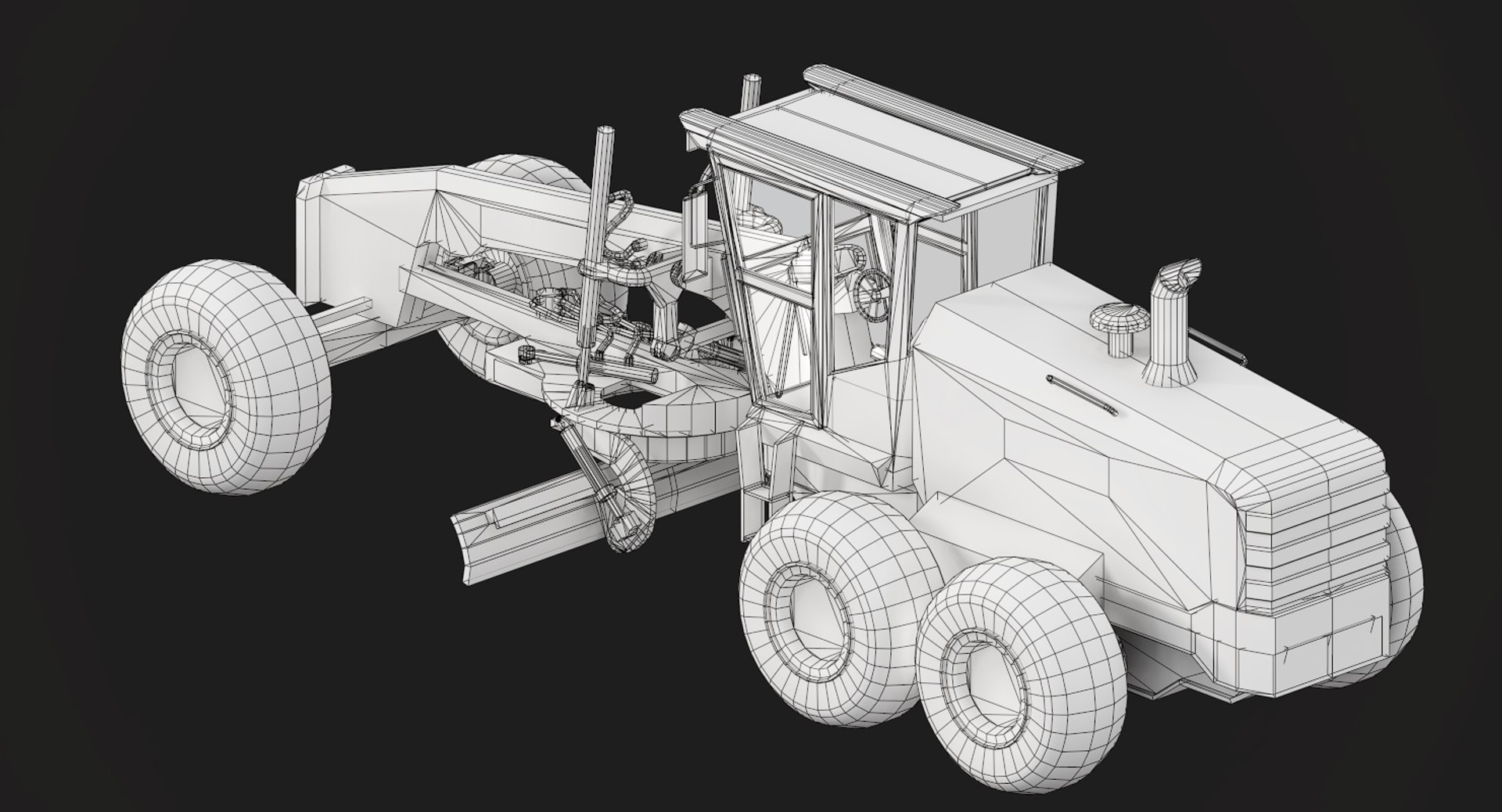 Realistic Road Grader G940 3D Model - TurboSquid 1303142
