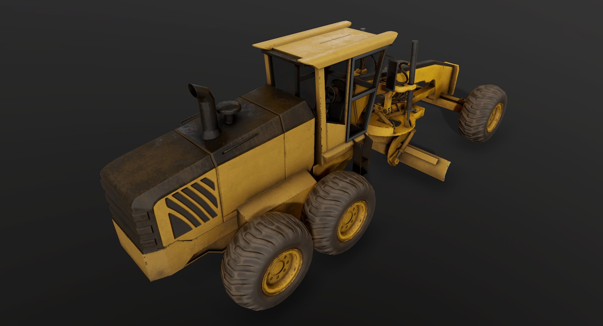Realistic Road Grader G940 3D Model - TurboSquid 1303142