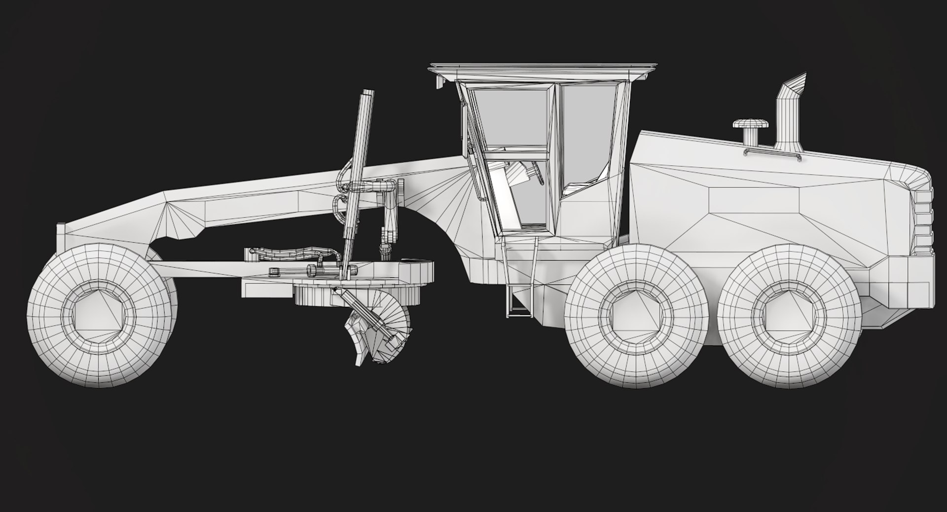 Realistic Road Grader G940 3D Model - TurboSquid 1303142