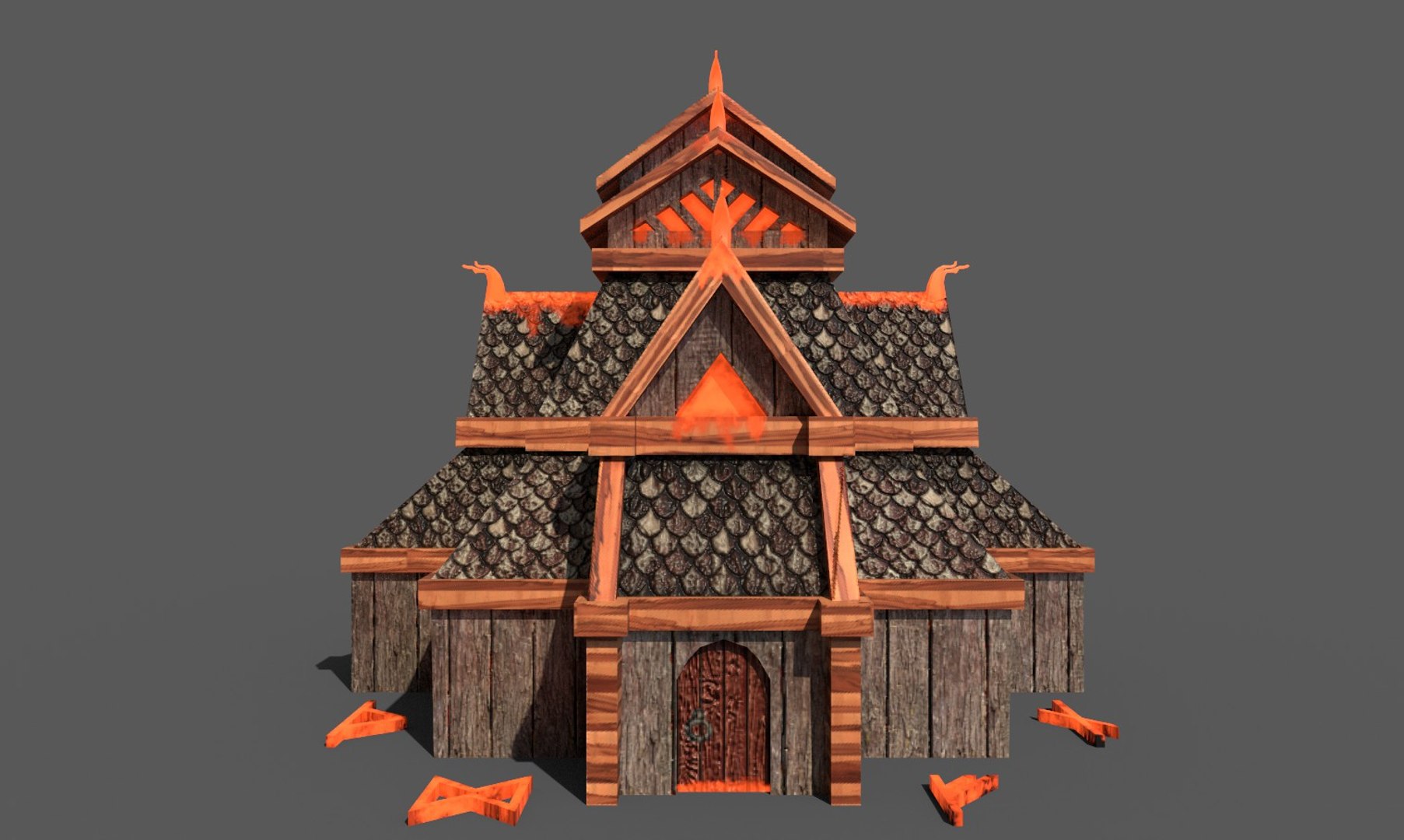 3D Viking Nordic Temple - TurboSquid 1461715