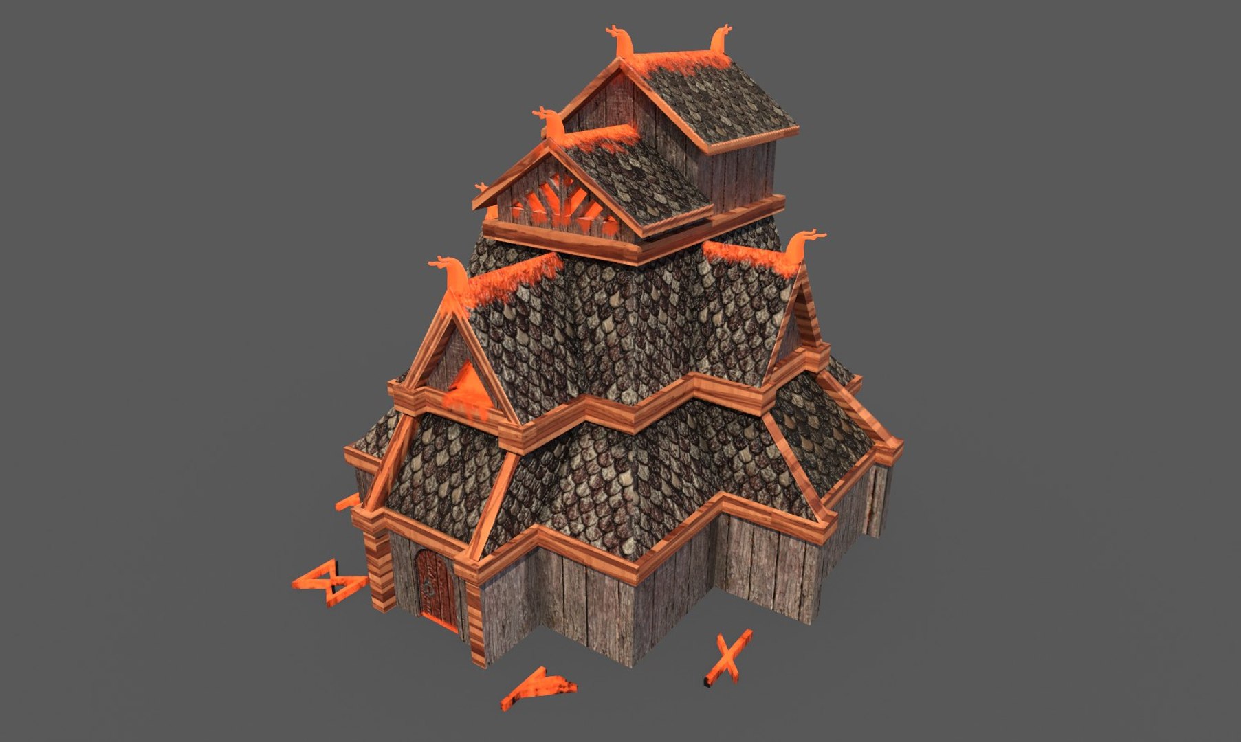 3D Viking Nordic Temple - TurboSquid 1461715