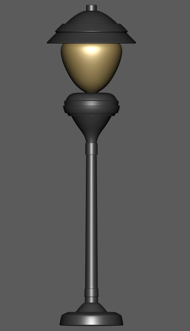 3d Cartoon Toon Lamp Model