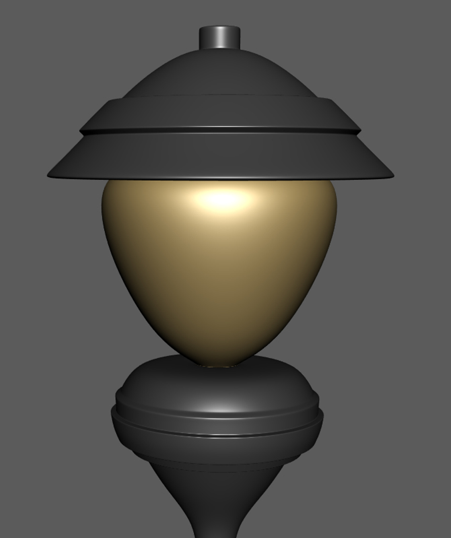 3d cartoon toon lamp model