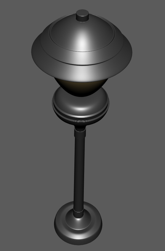 3d cartoon toon lamp model