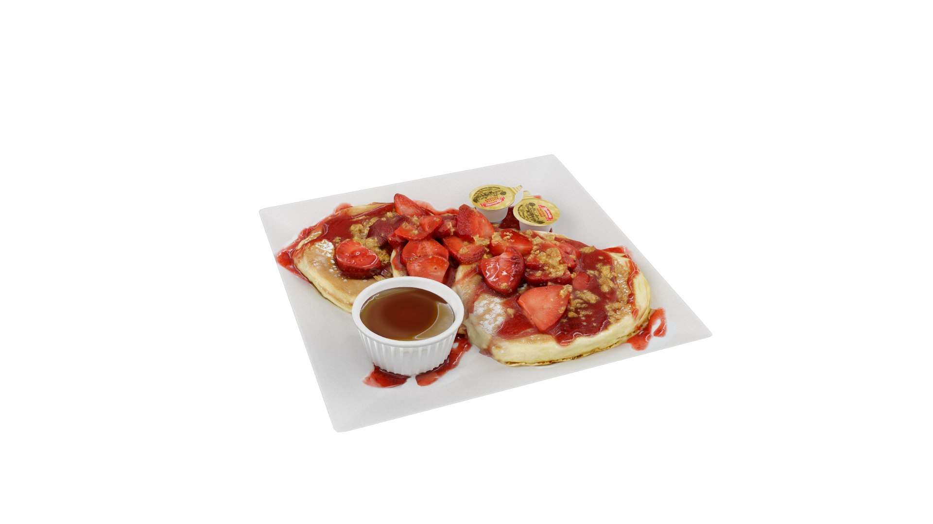 Strawberry Shortcake Pancakes 3D Model - TurboSquid 1702111