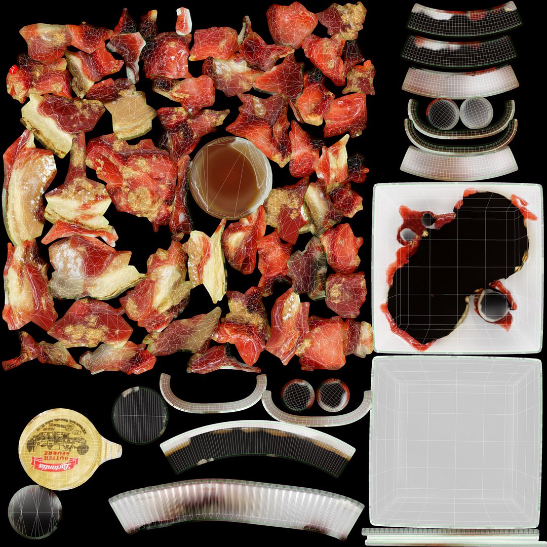 Strawberry Shortcake Pancakes 3D Model - TurboSquid 1702111