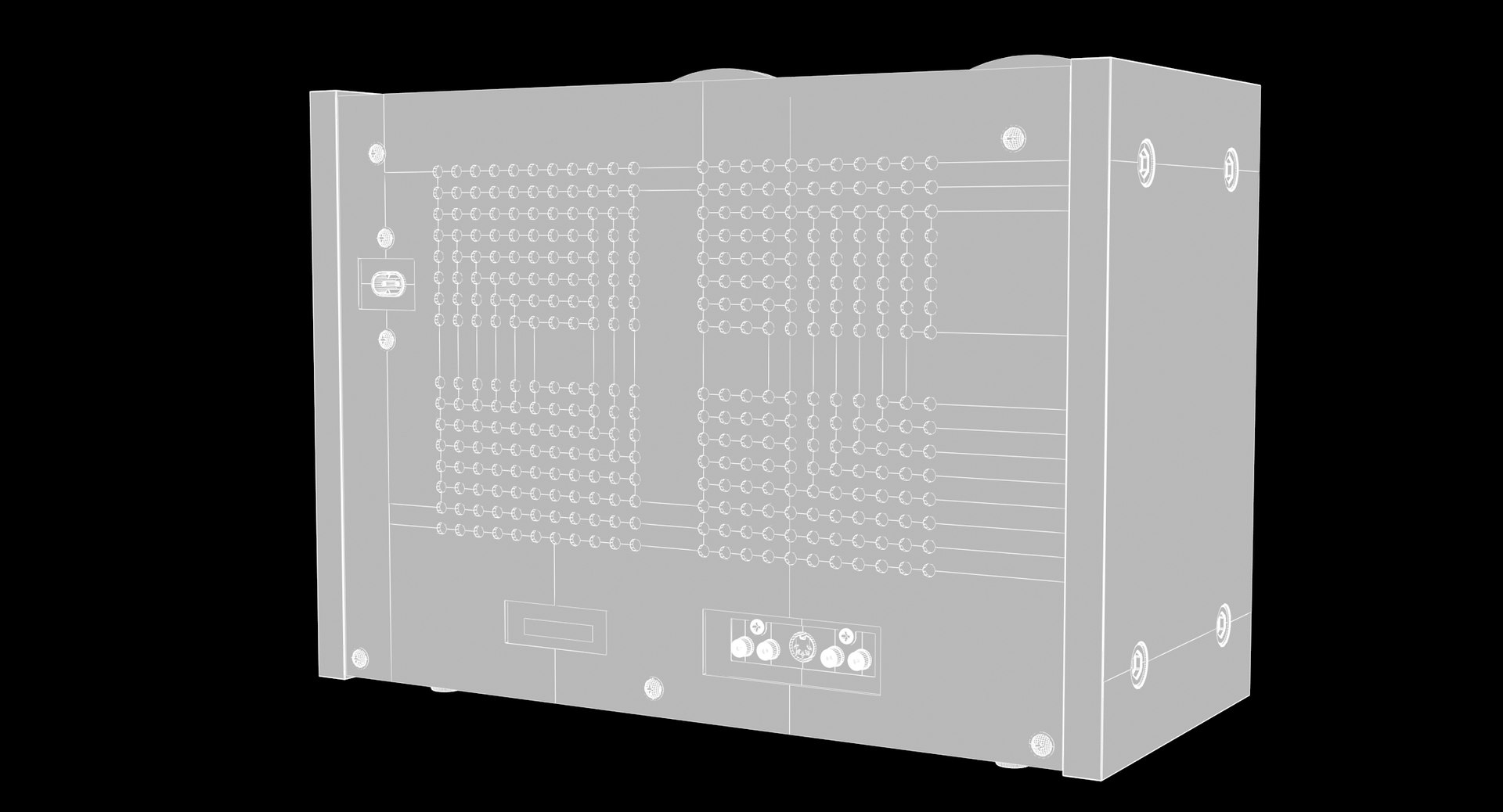 photoreal open reel tape recorder 3d obj