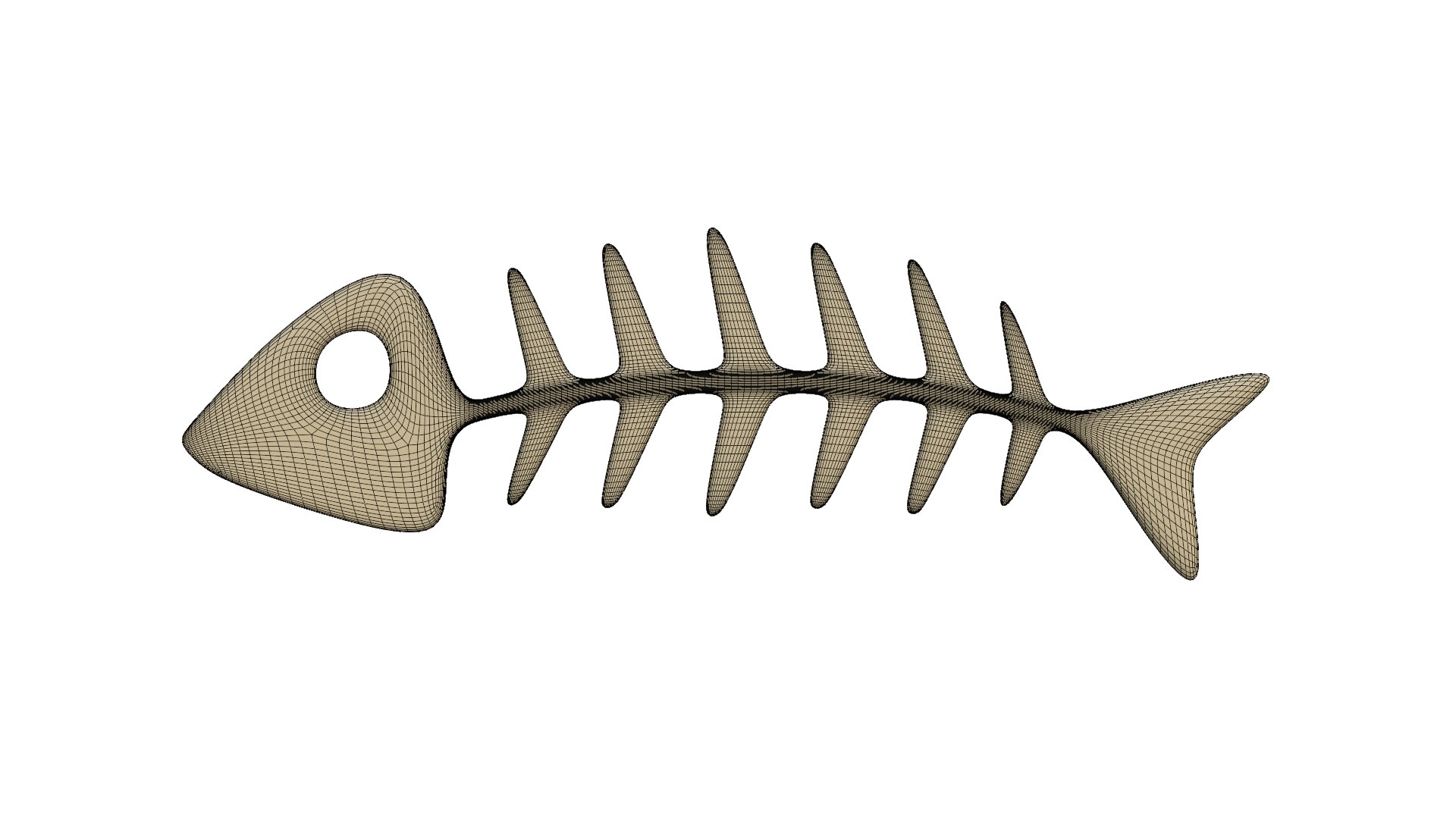 Fish Bone 3D Model - TurboSquid 2000086