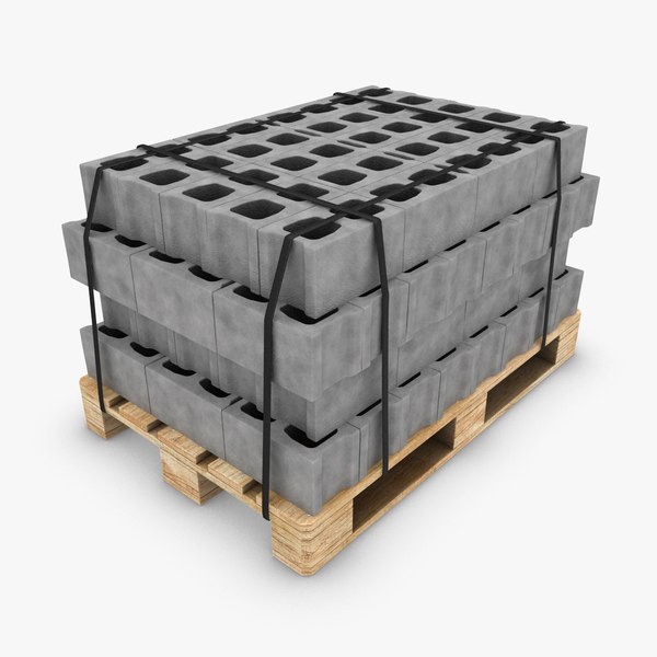 3d 3ds pallet blocks