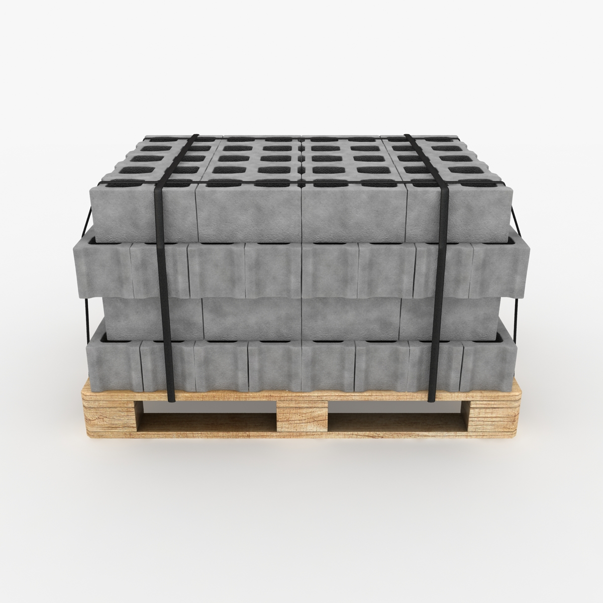 3d 3ds pallet blocks