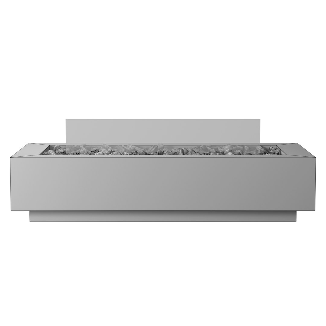 3D IXTAPA RECTANGULAR PLINTH FIRE TABLE - TurboSquid 1898124