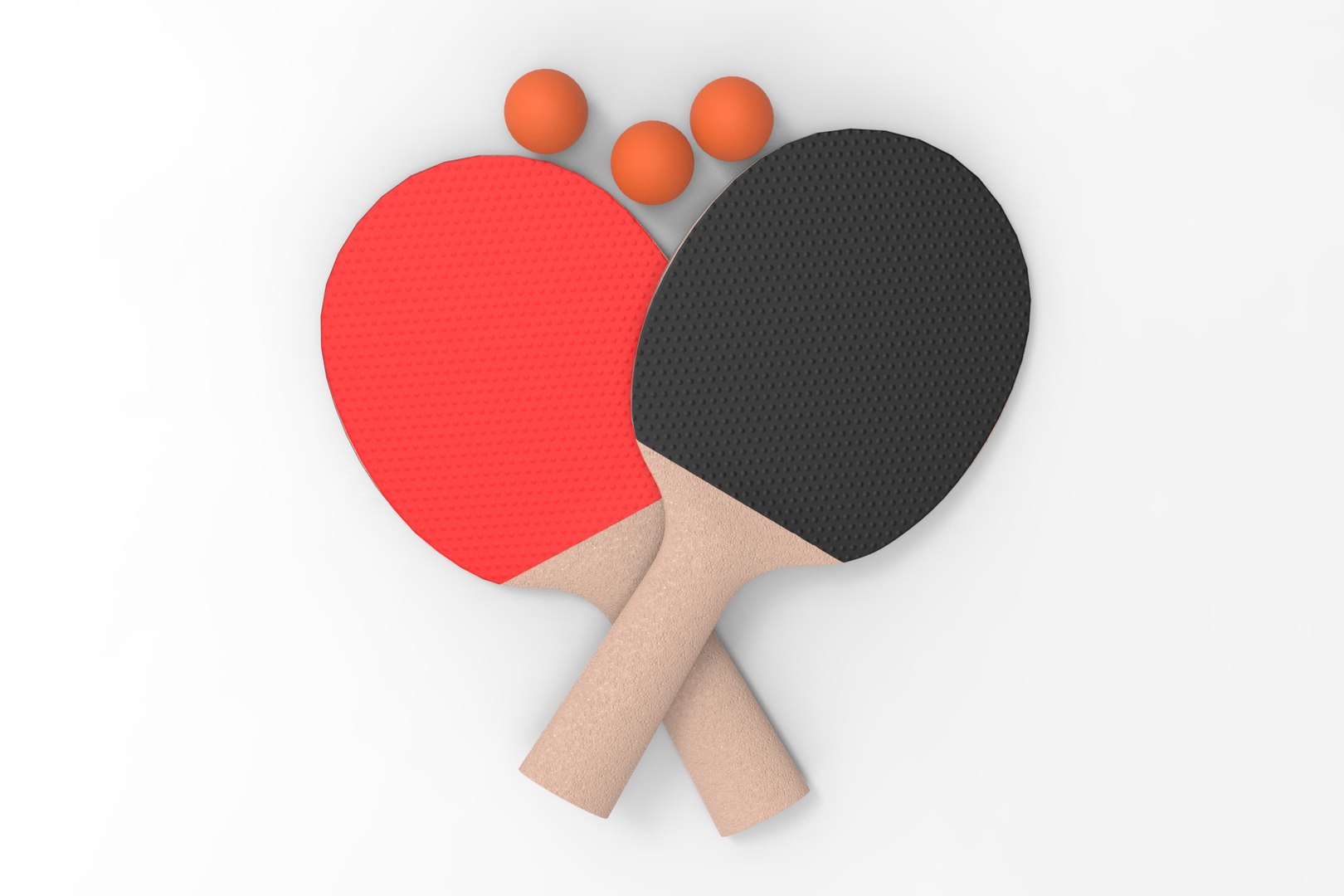 3D Ping-Pong Racket Model - TurboSquid 1935508