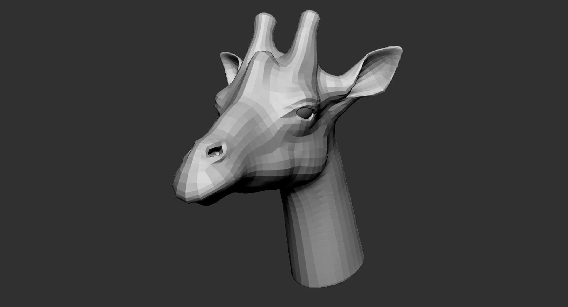 Giraffe Head Base Mesh Model - TurboSquid 1573247