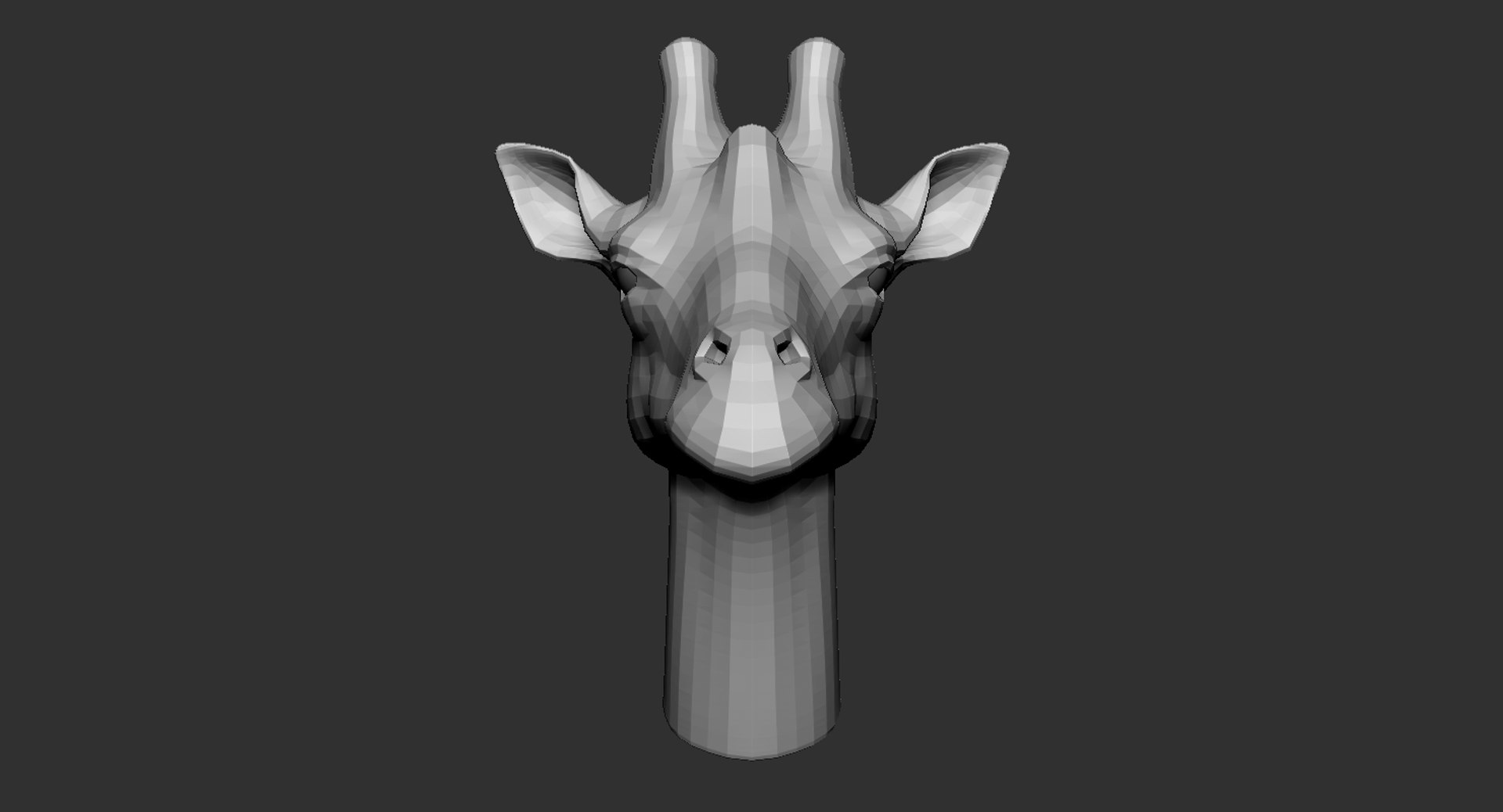 Giraffe Head Base Mesh Model - TurboSquid 1573247