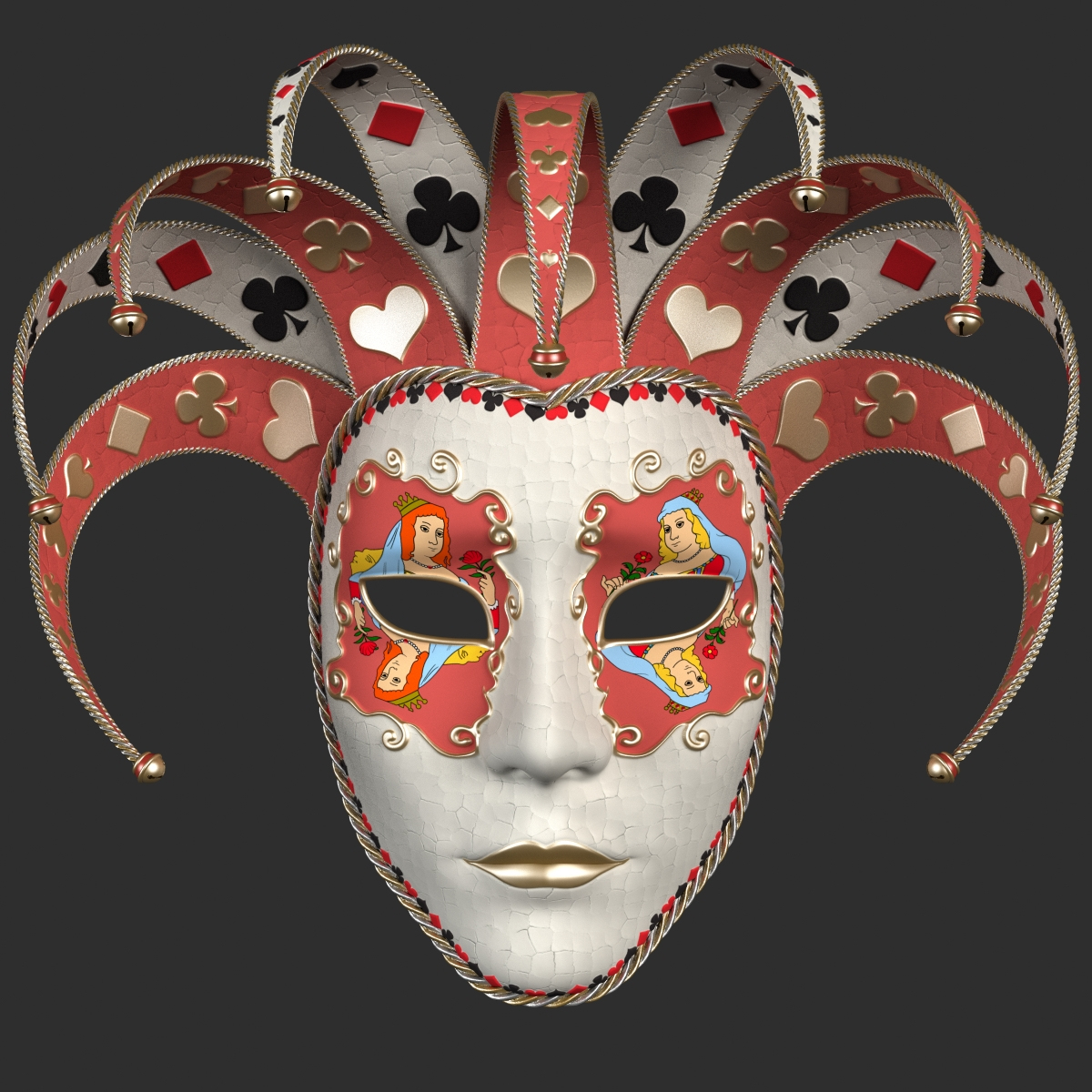 mask pierrot 3d max