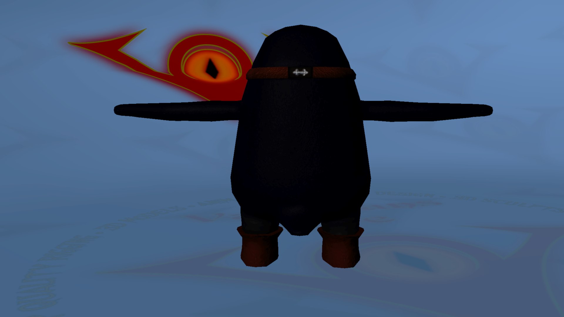 Goggles Cheeky Animation 3d Model