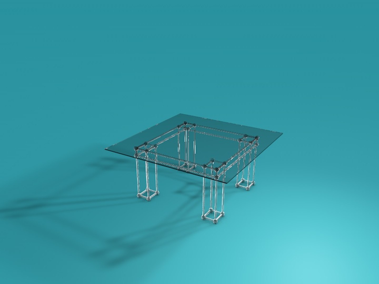 glass table 3d c4d