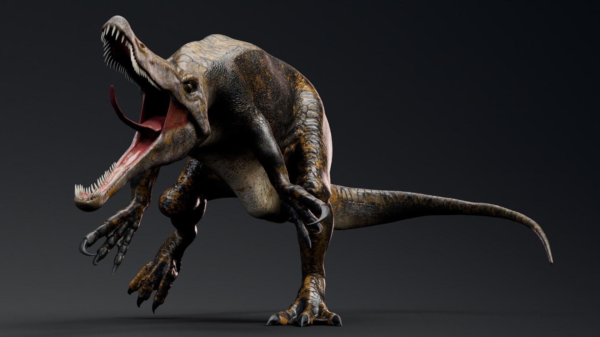3D Baryonyx Walkeri UnrealEngine - Unity - Maya FBX - TurboSquid 2156049